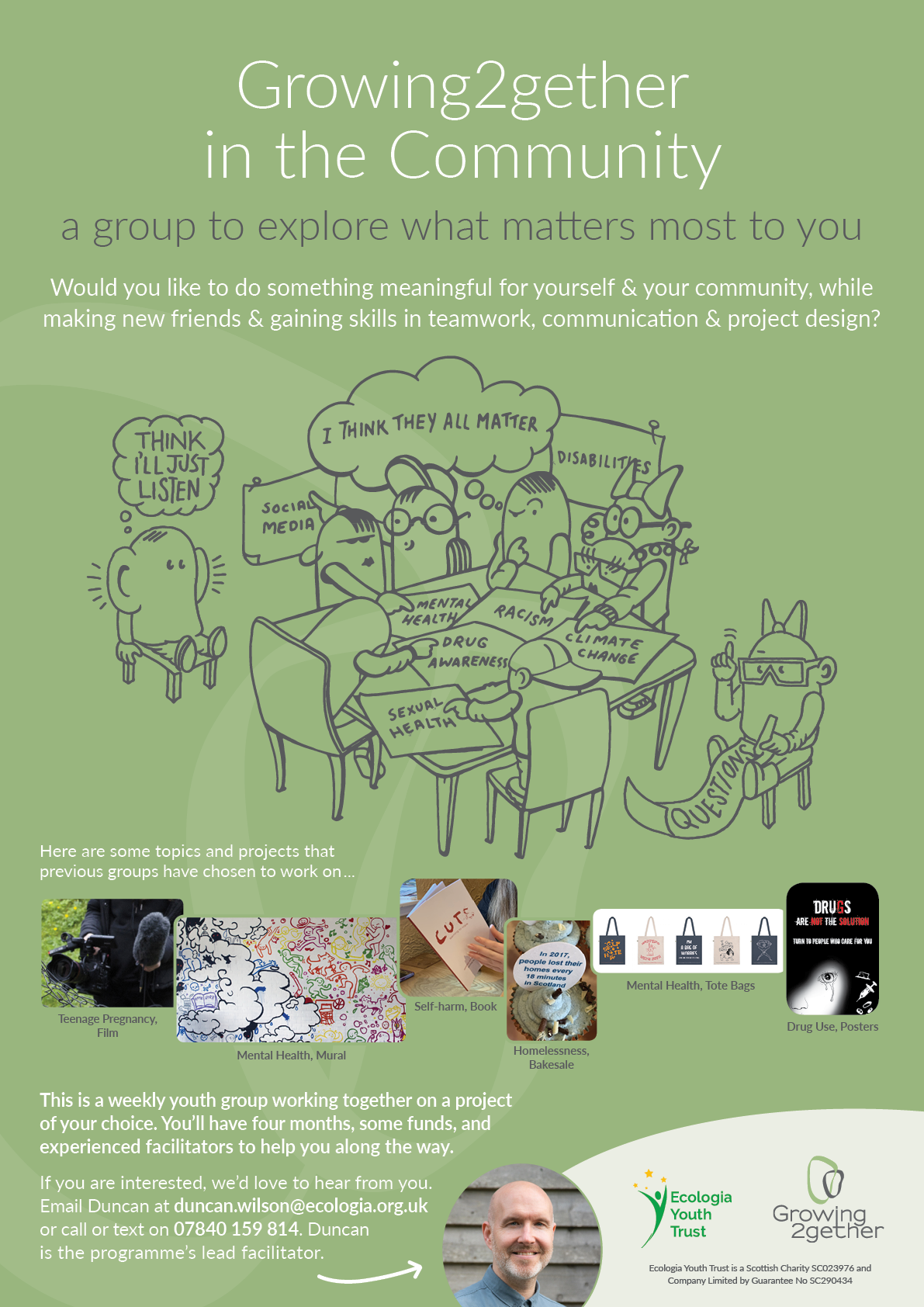 Our Poster is up in Schools - Growing2gether
